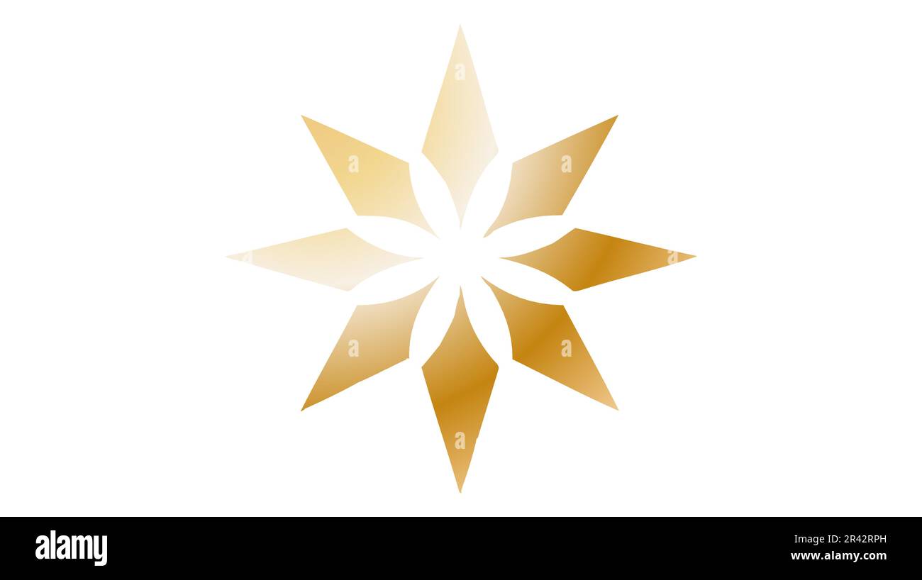 Star icon, logo. Vector illustration isolated on white background Stock ...