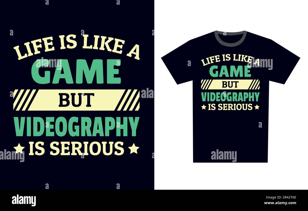 Videography T Shirt Design Template Vector Stock Vector Image & Art - Alamy