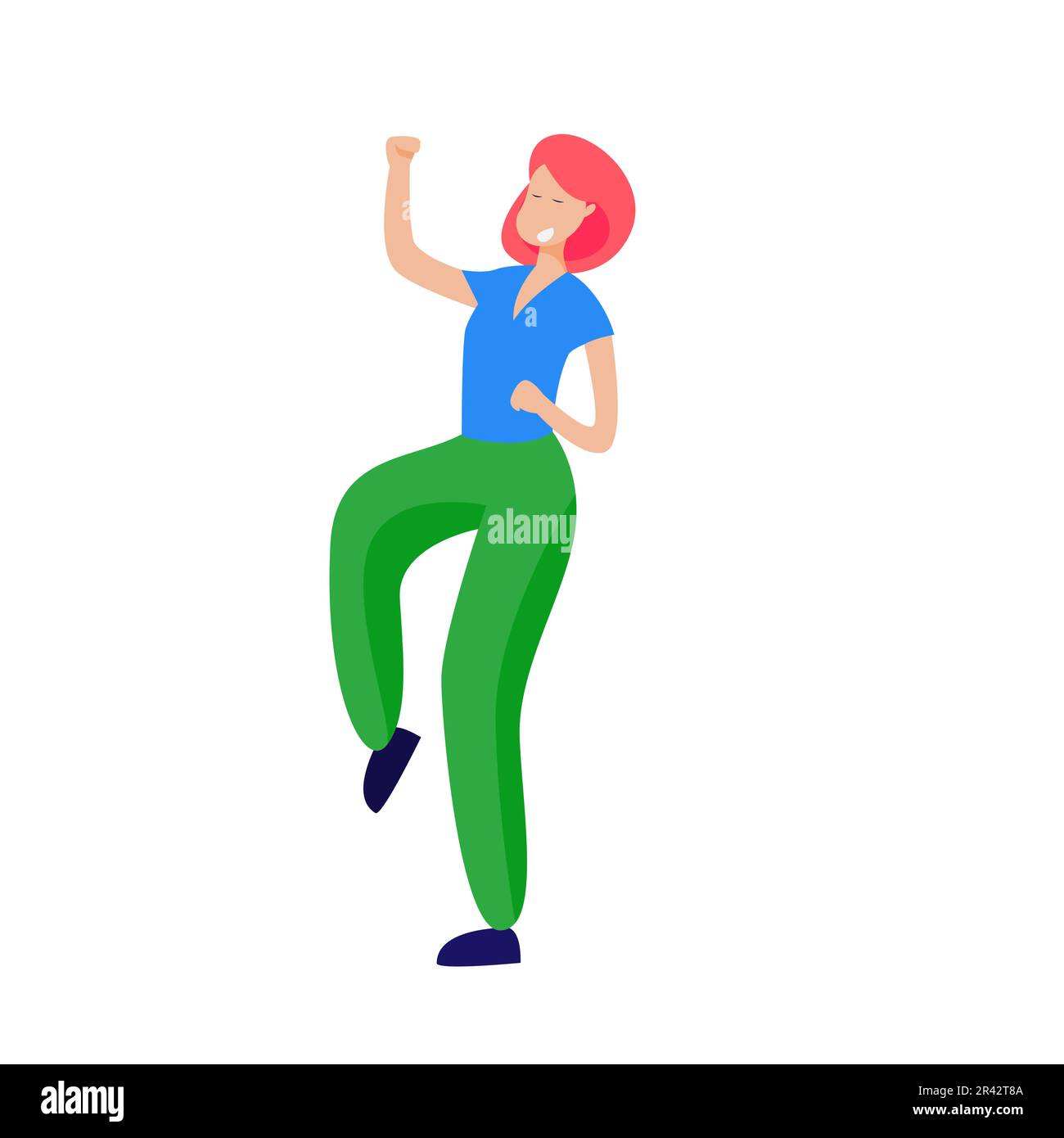 Fitness woman outdoor doing Cut Out Stock Images & Pictures - Alamy