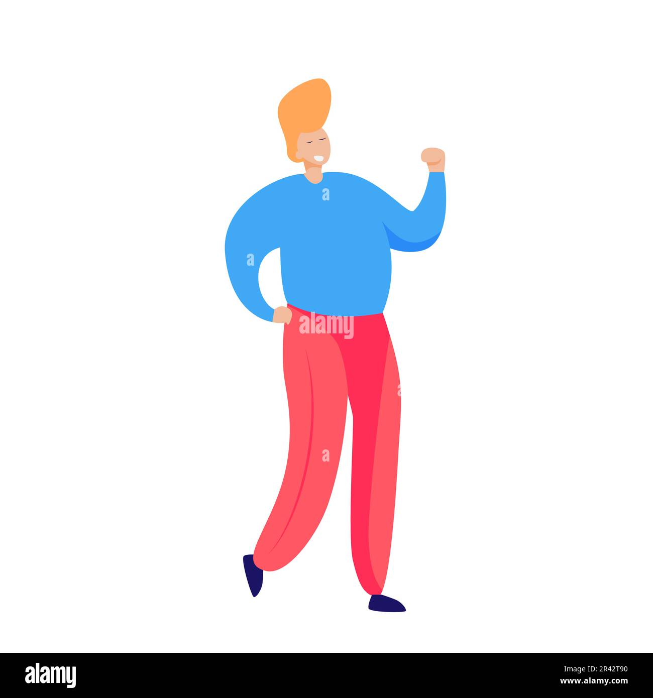 Business man dancing outdoor Stock Vector Images - Alamy
