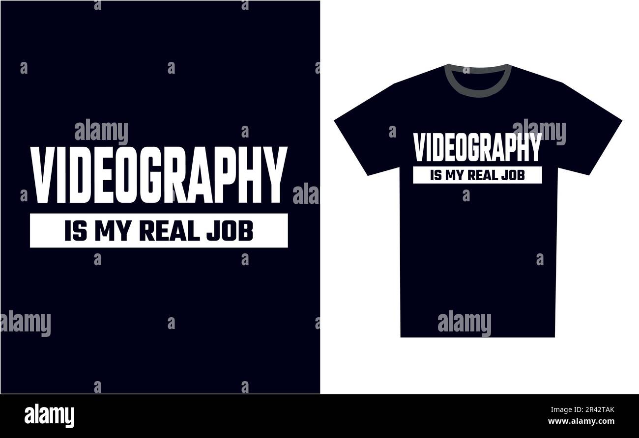 Videography t shirt design Stock Vector Images - Alamy