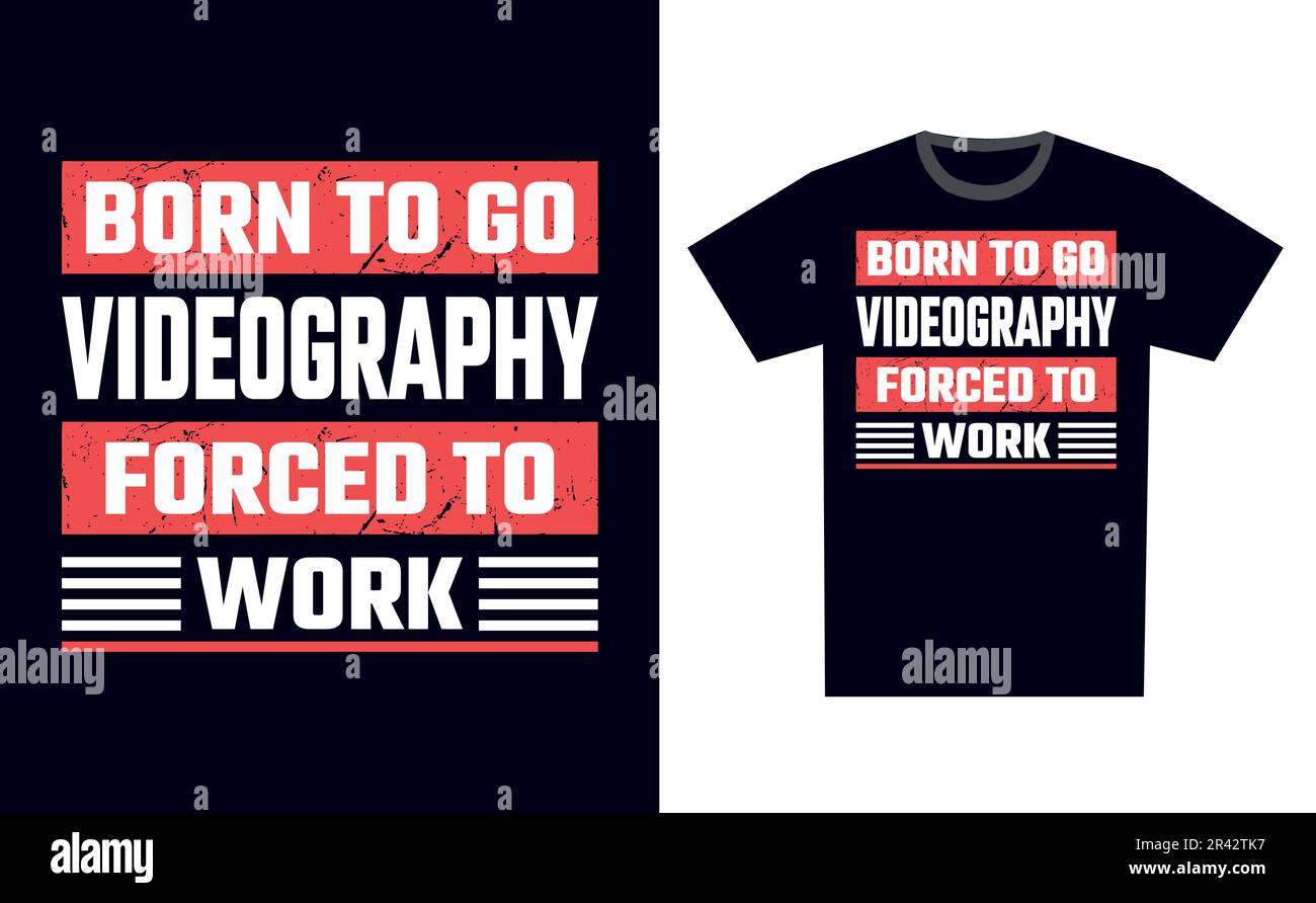 Videography t shirt design Stock Vector Images - Alamy