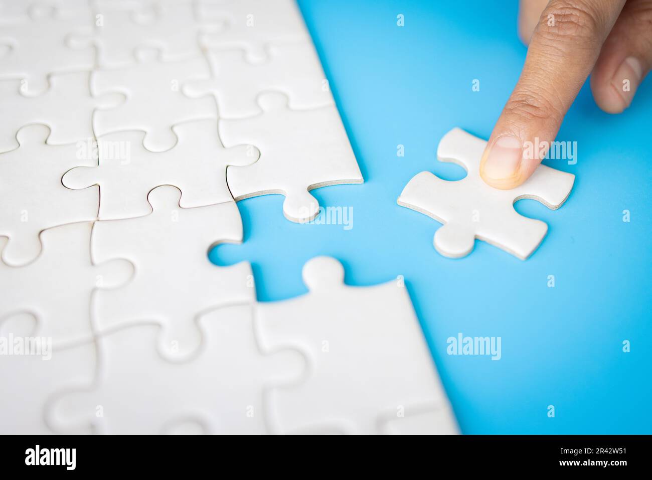 Human hands holding jigsaw with word problem & solution. symbol of ...