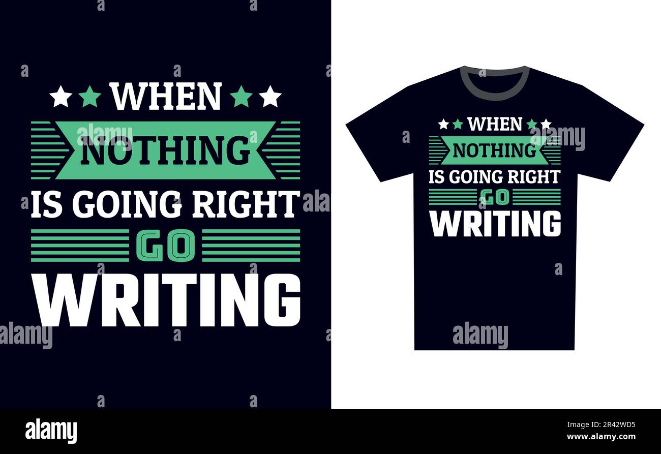Writing T Shirt Design Template Vector Stock Vector Image & Art - Alamy