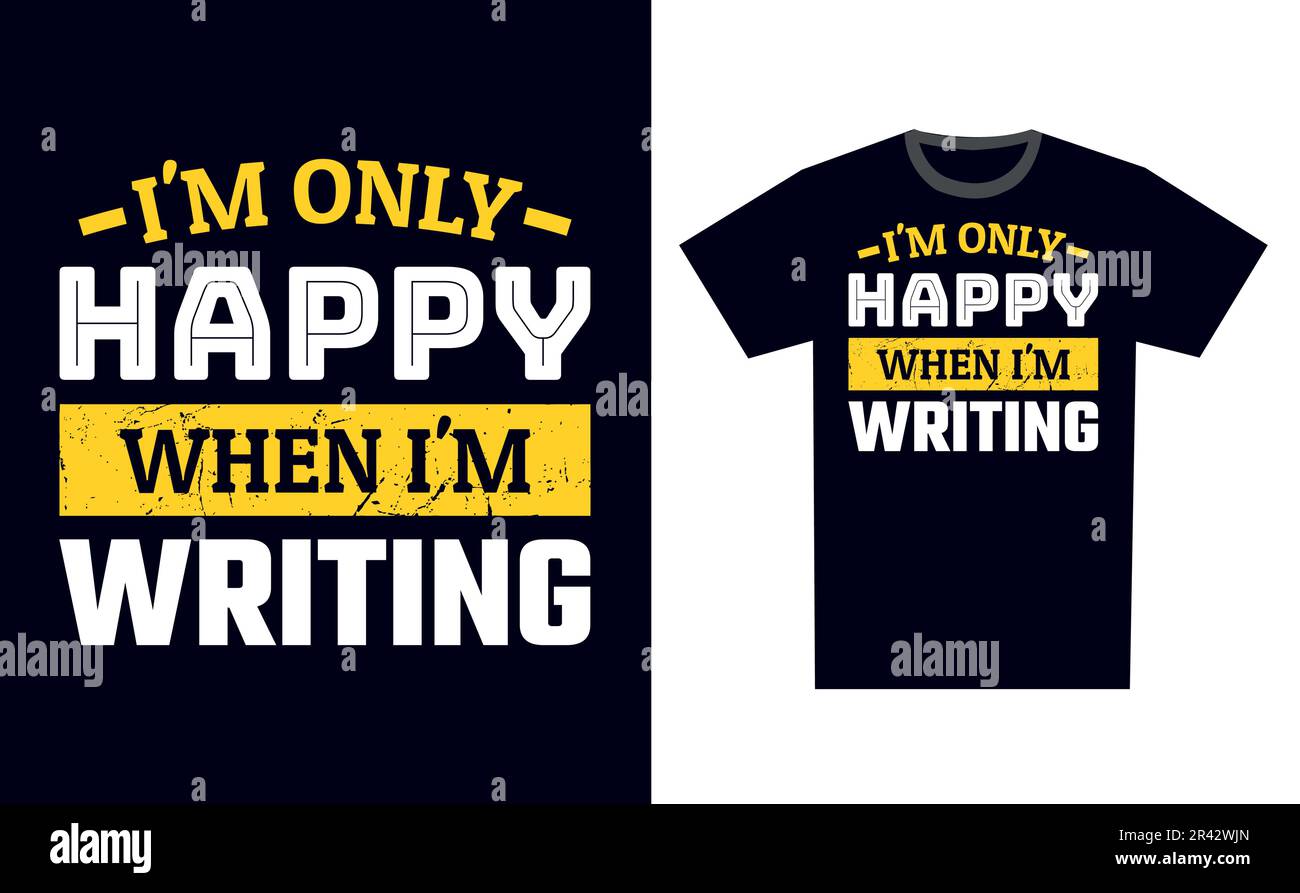 Writing T Shirt Design Template Vector Stock Vector Image & Art - Alamy