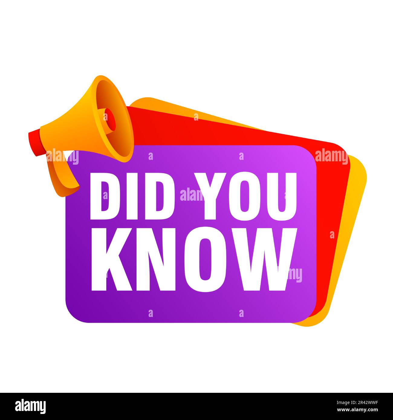 Did you know question banner design in frame Stock Vector Image & Art - Alamy