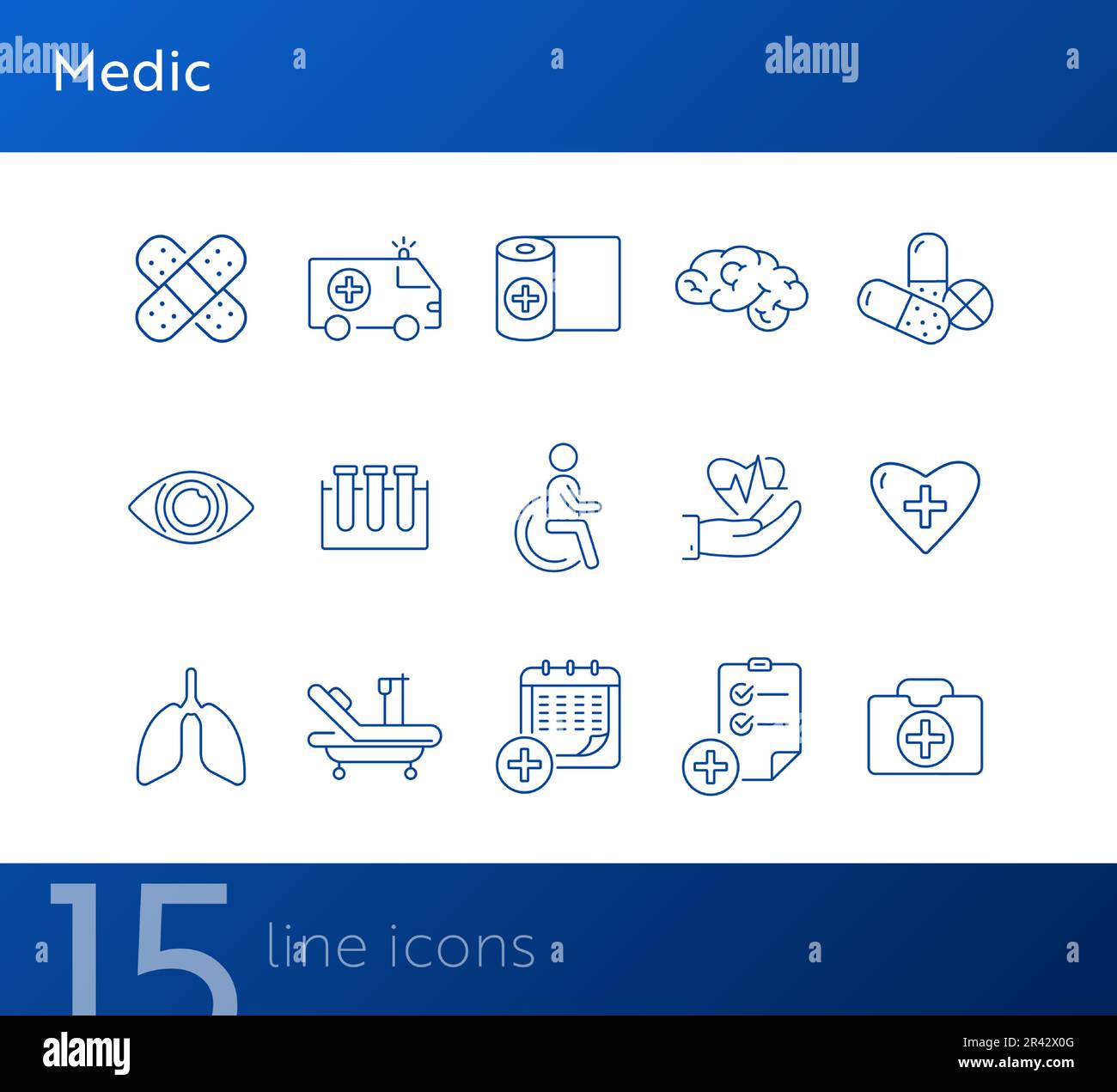 Medic icons Stock Vector Images - Alamy