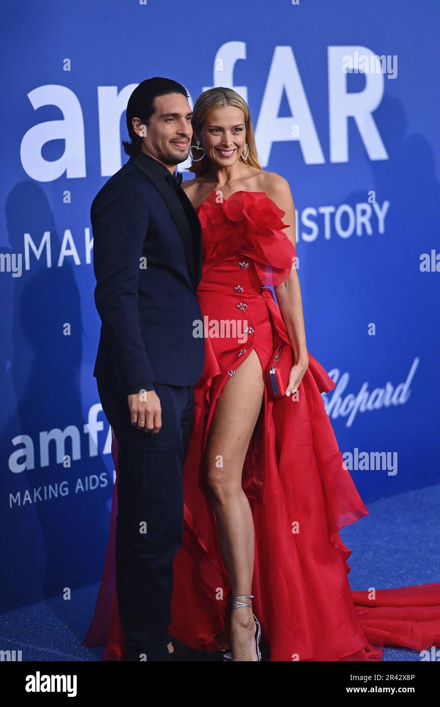 Cannes, France. May 25, 2023. Benjamin Larretche, Petra Nemcova ...