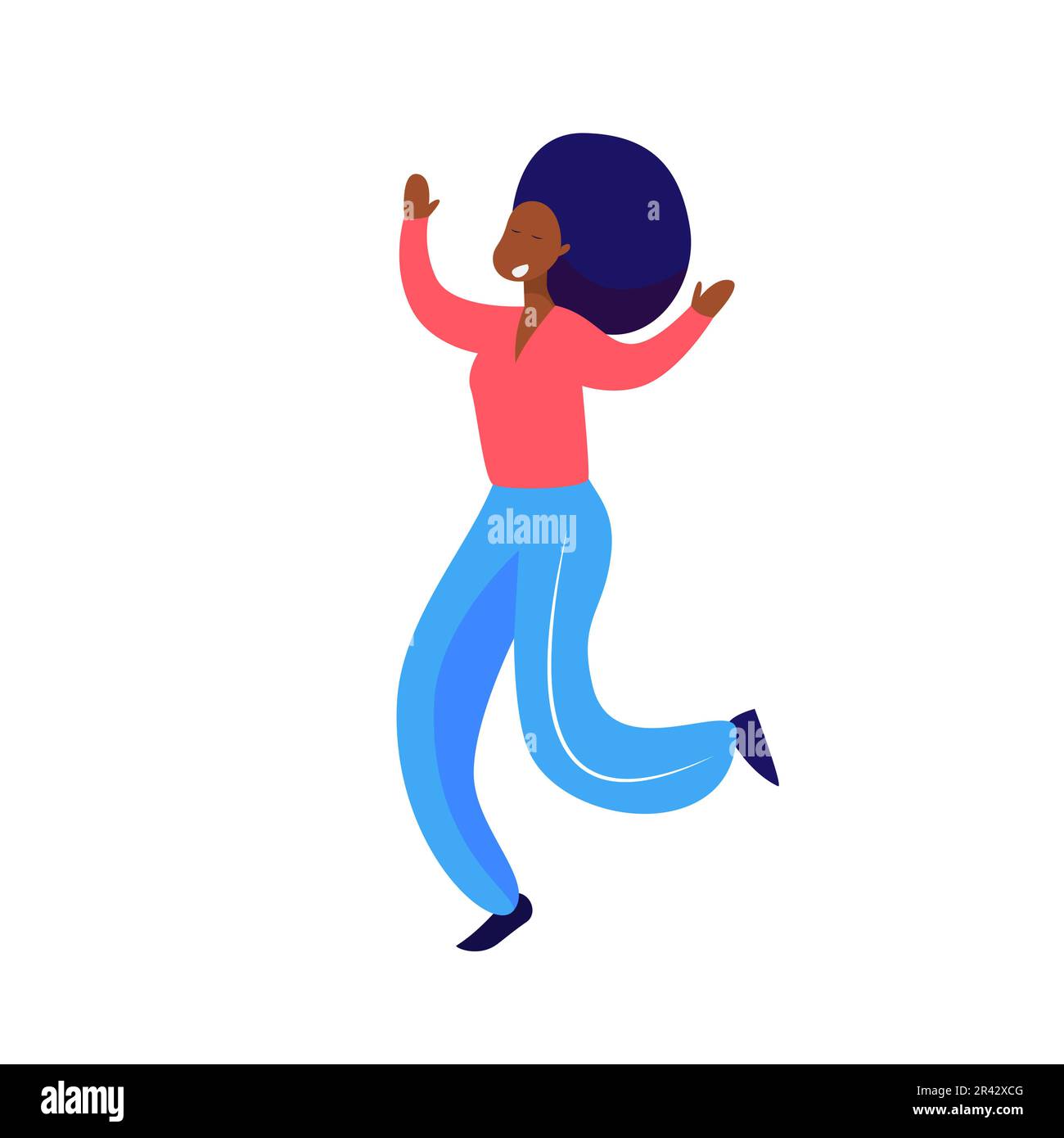 Fitness woman outdoor doing Cut Out Stock Images & Pictures - Alamy