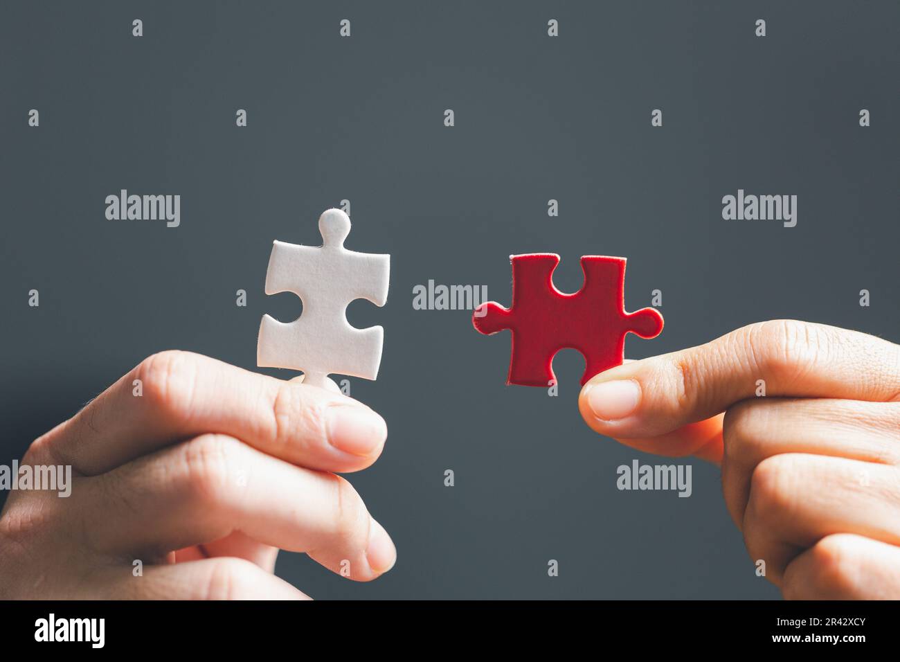 Business woman person hand holding puzzle piece idea for strategy and ...