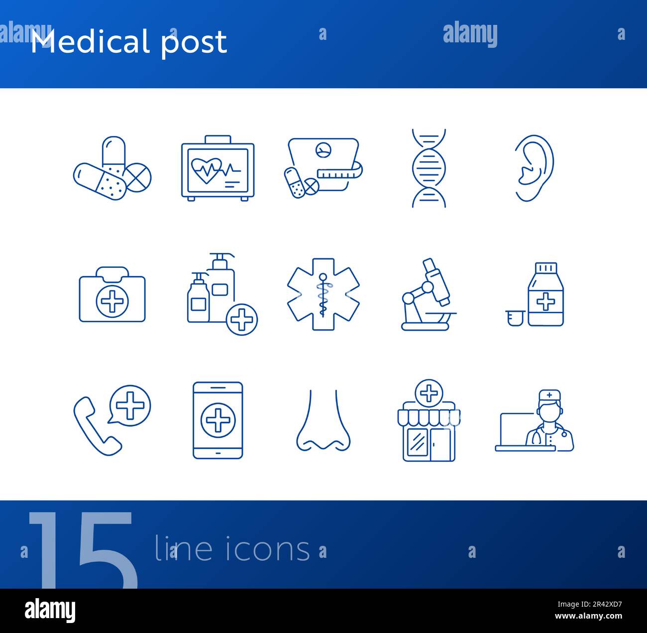 Medical post design hi-res stock photography and images - Alamy