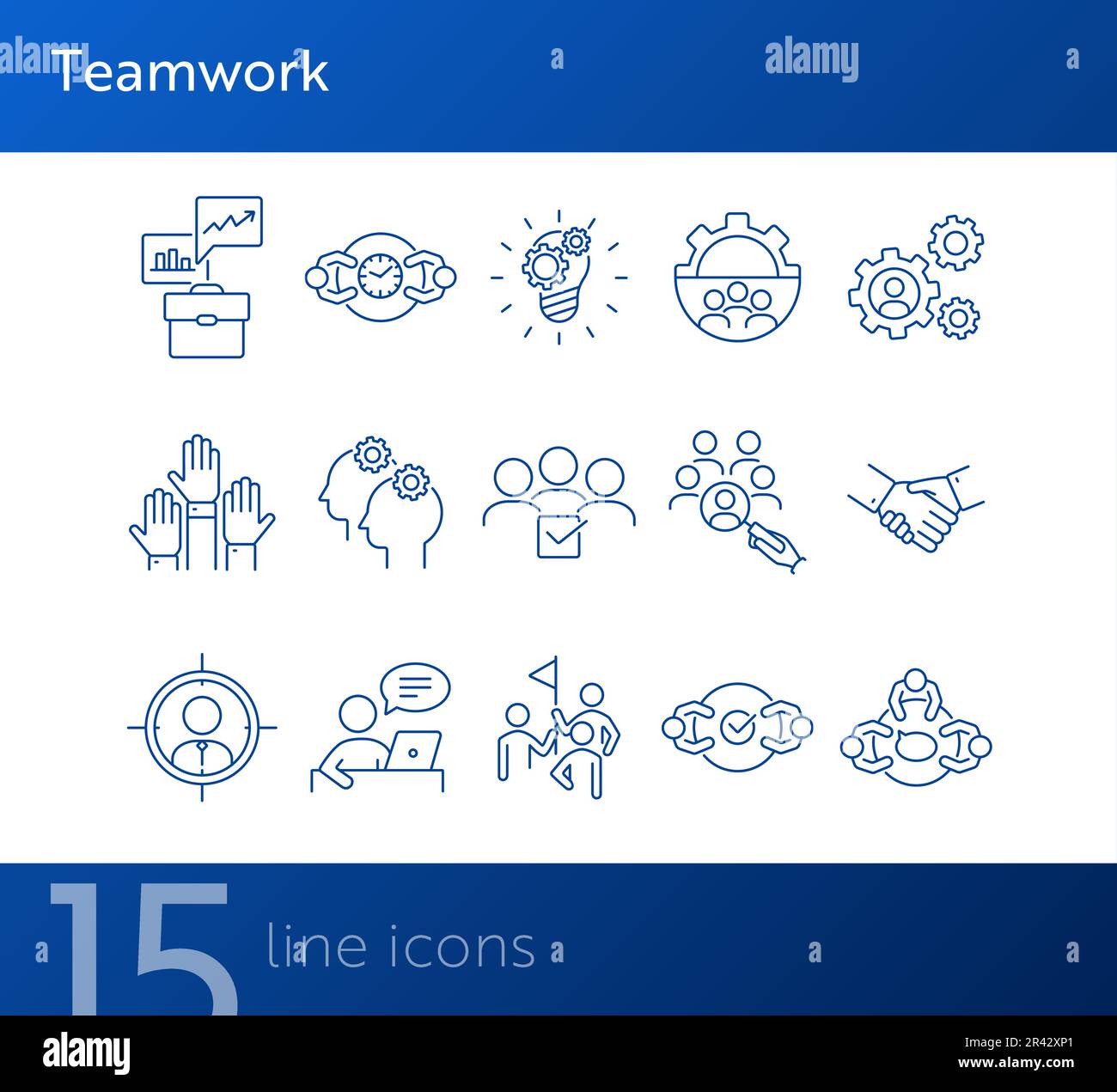 Minimal teamwork logo hi-res stock photography and images - Alamy