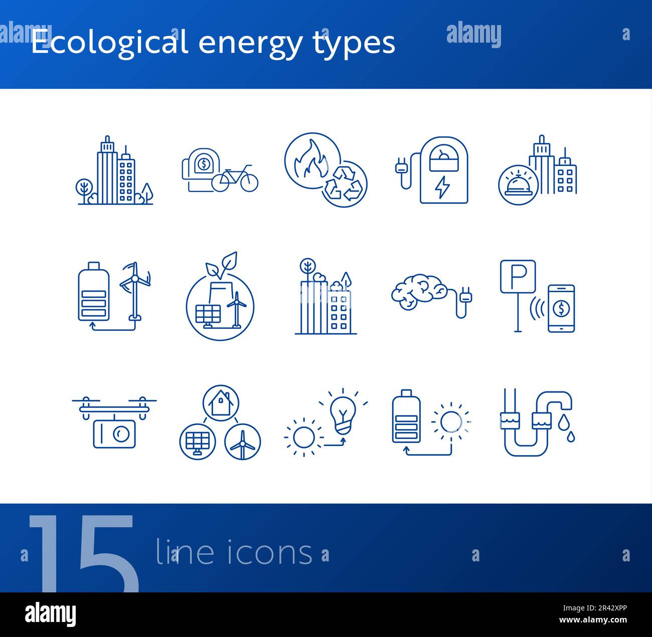 Ecological energy source icons Stock Vector Image & Art - Alamy
