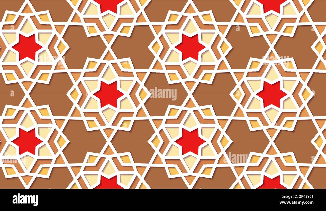 Arabic seamless girih pattern with classic islamic culture ornament ...