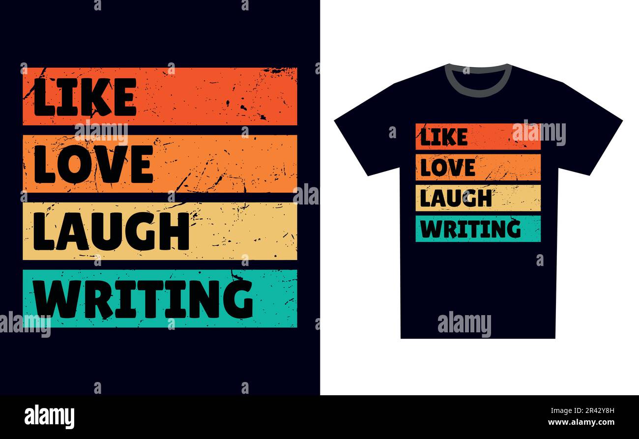 Writing T Shirt Design Template Vector Stock Vector Image & Art - Alamy