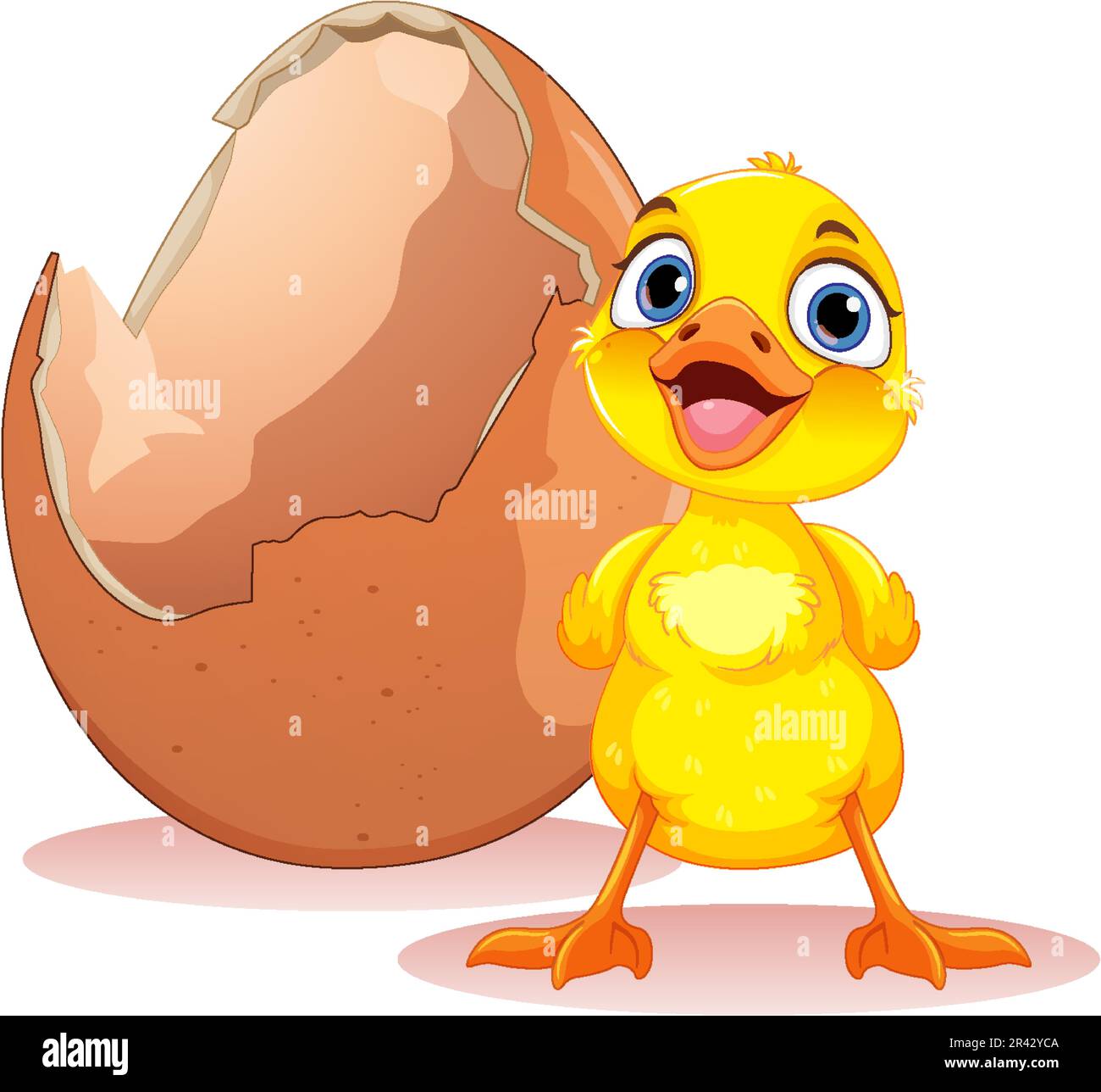 Cartoon Baby Duck Hatching
