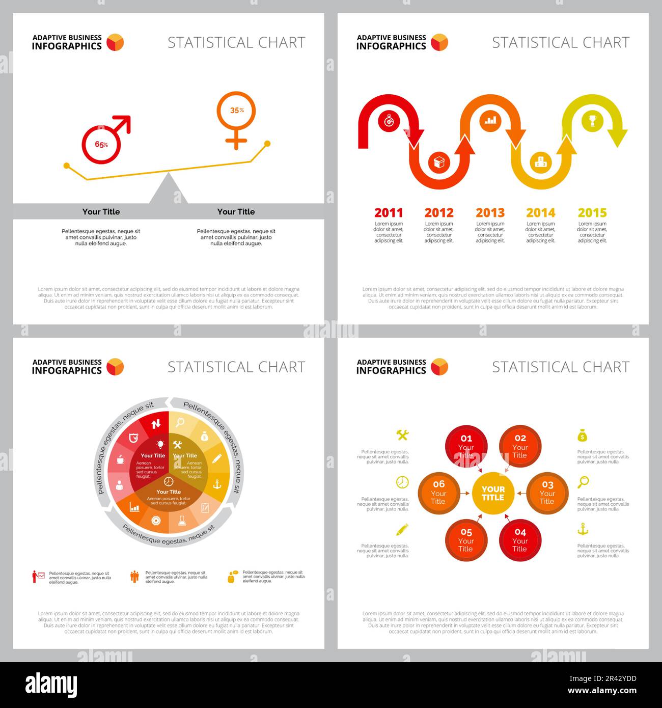 Set of modern infographic composition Stock Vector Image & Art - Alamy