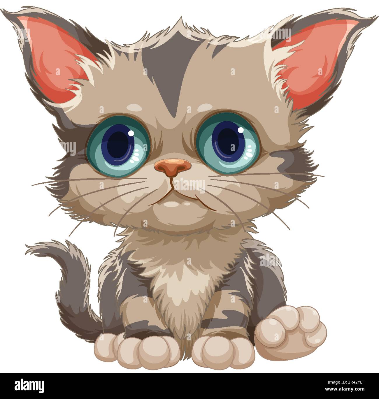 Cute cat cartoon character illustration Stock Vector Image & Art - Alamy