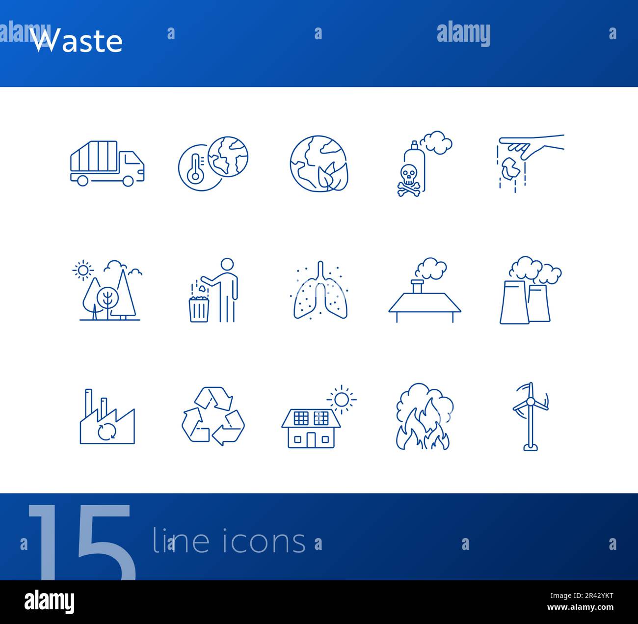 Green line car exhaust icon hi-res stock photography and images - Alamy