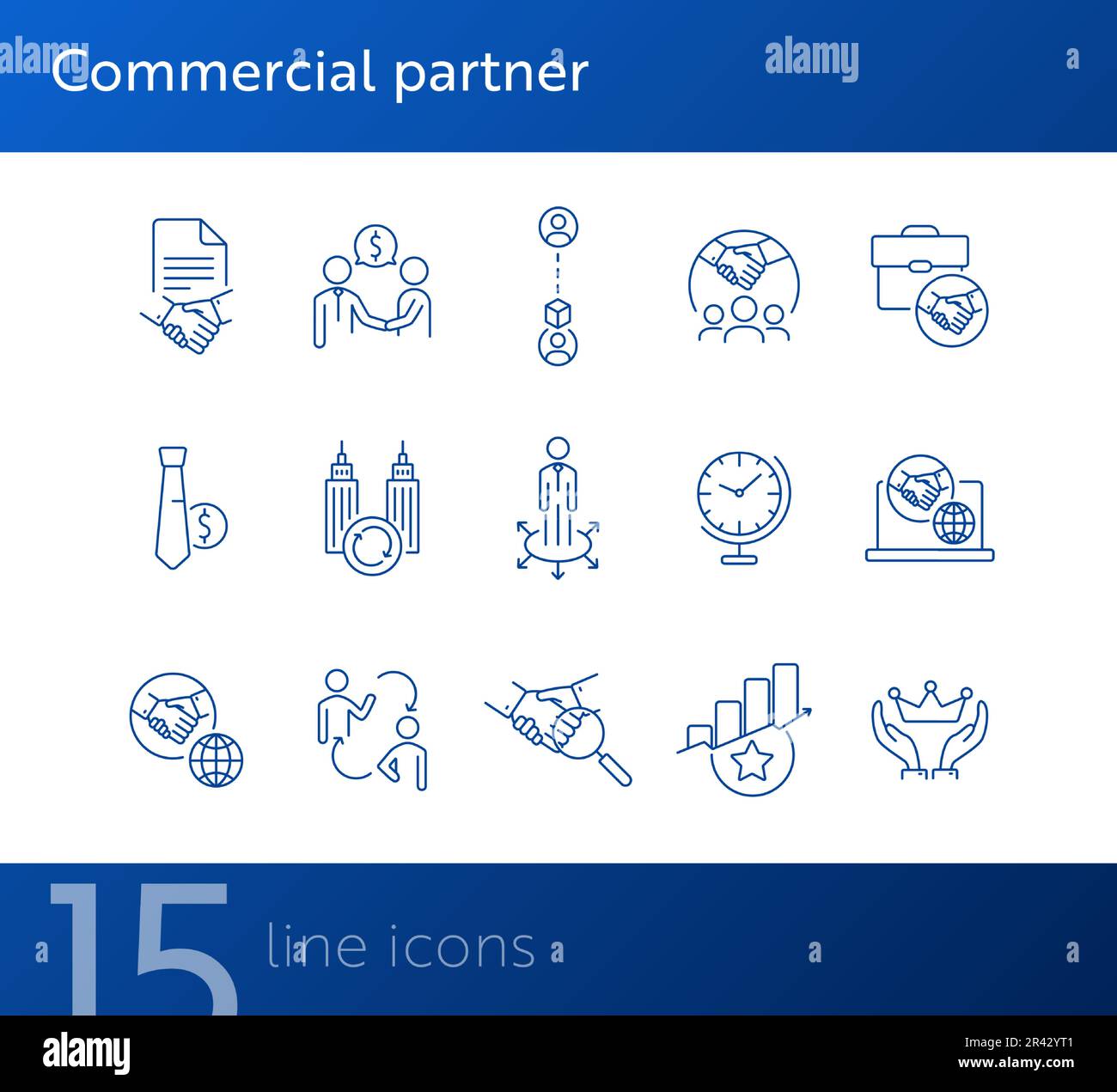 Commercial partner icons Stock Vector Image & Art - Alamy