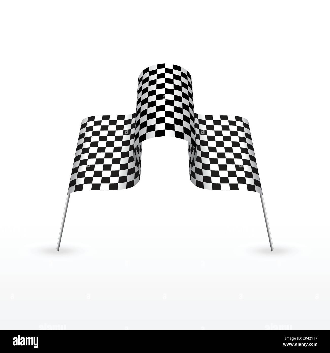 Checkered long flag gate Stock Vector Image & Art - Alamy