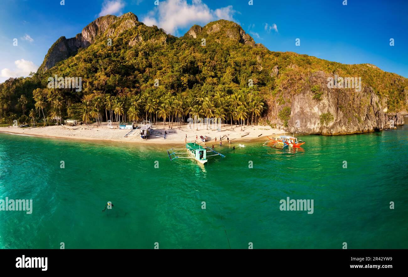 Seven Commandos beach, El Nido, Palawan, Philippines Stock Photo - Alamy