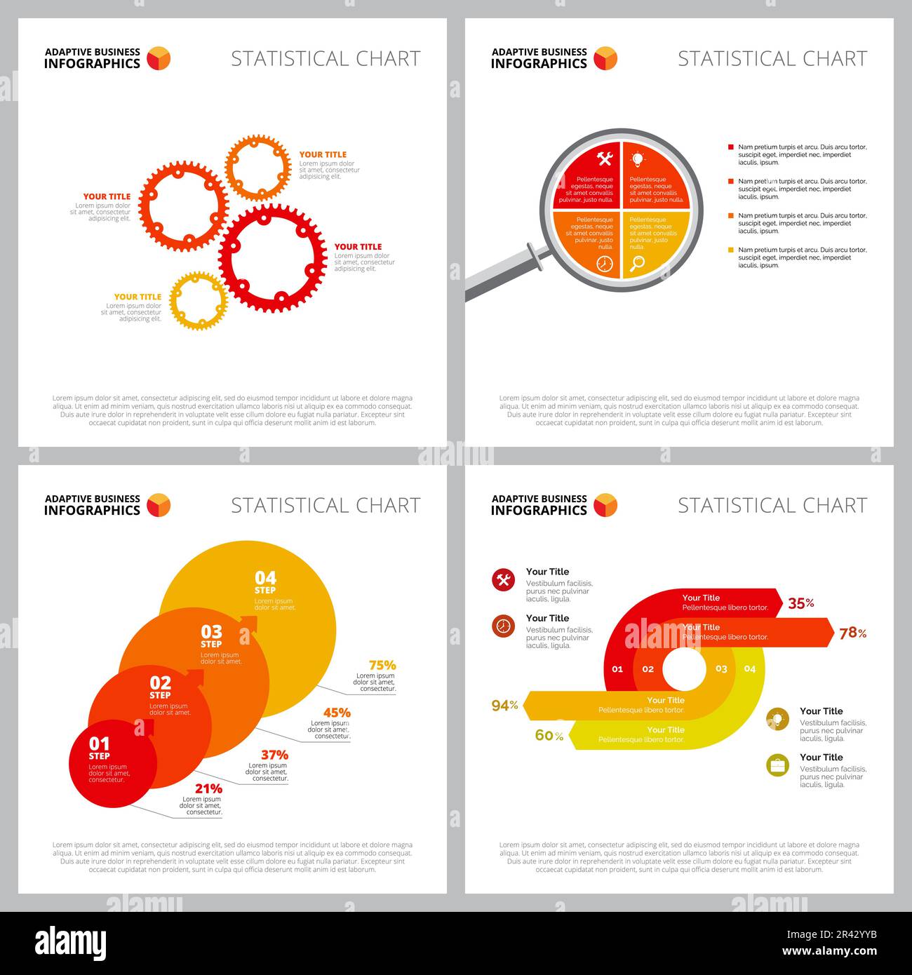 Multicoloured infographic outline collection Stock Vector Image & Art ...