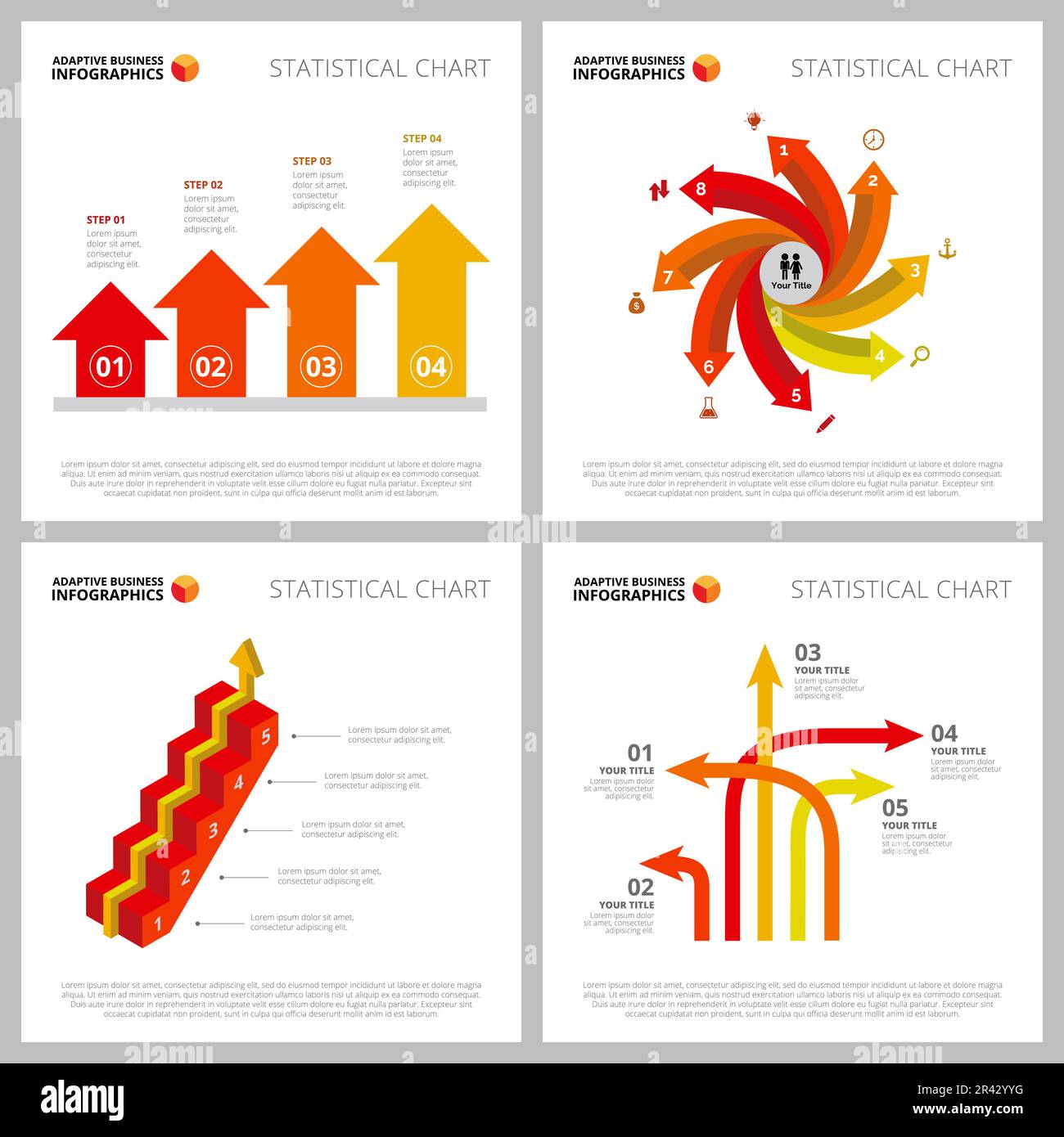 Colorful infographic design set Stock Vector Image & Art - Alamy