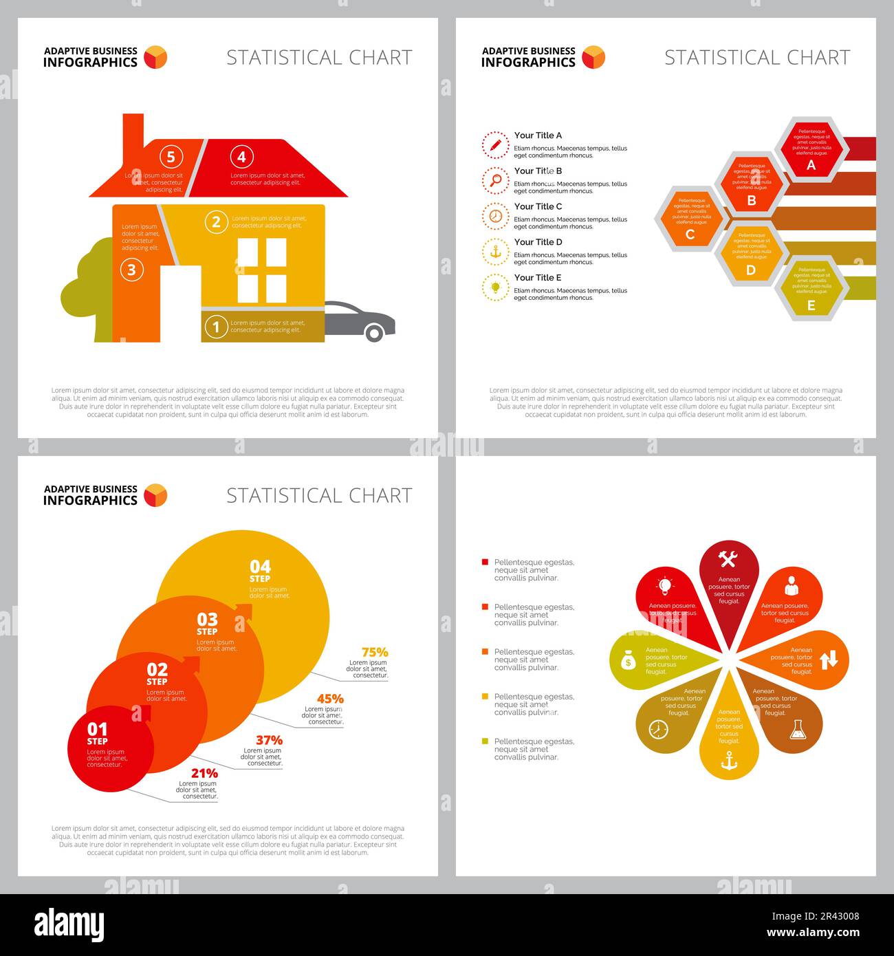 Set of modern infographic outline Stock Vector Image & Art - Alamy