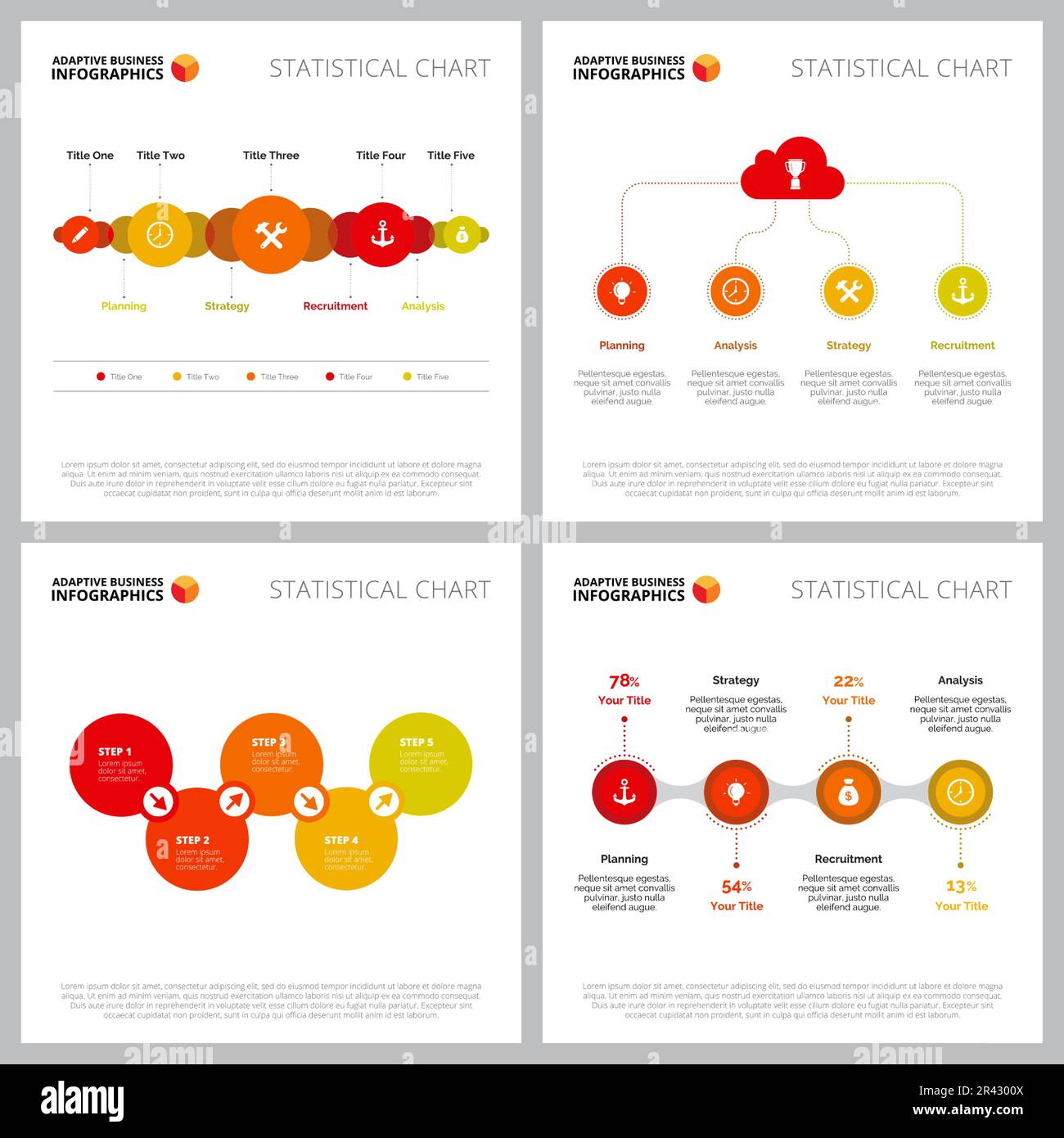 Colorful infographic outline set Stock Vector Image & Art - Alamy