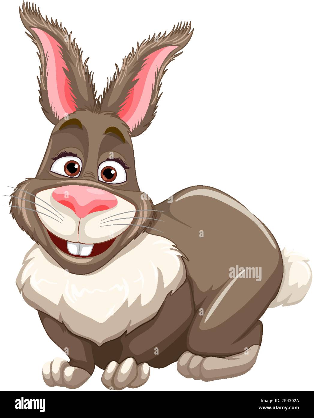 Cute rabbit cartoon character illustration Stock Vector Image & Art - Alamy