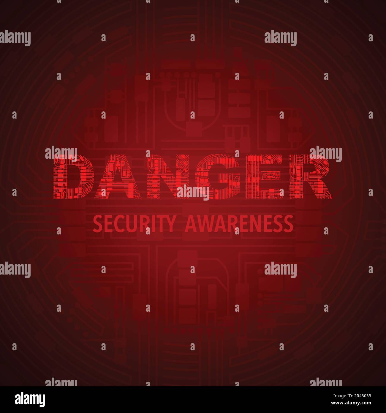 Modern circuit board red Stock Vector Images - Alamy