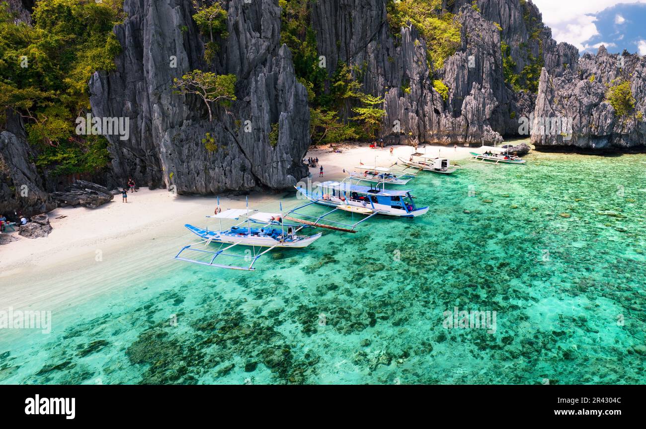 Shimizu island is located near Miniloc island, about 12 km from El Nido ...