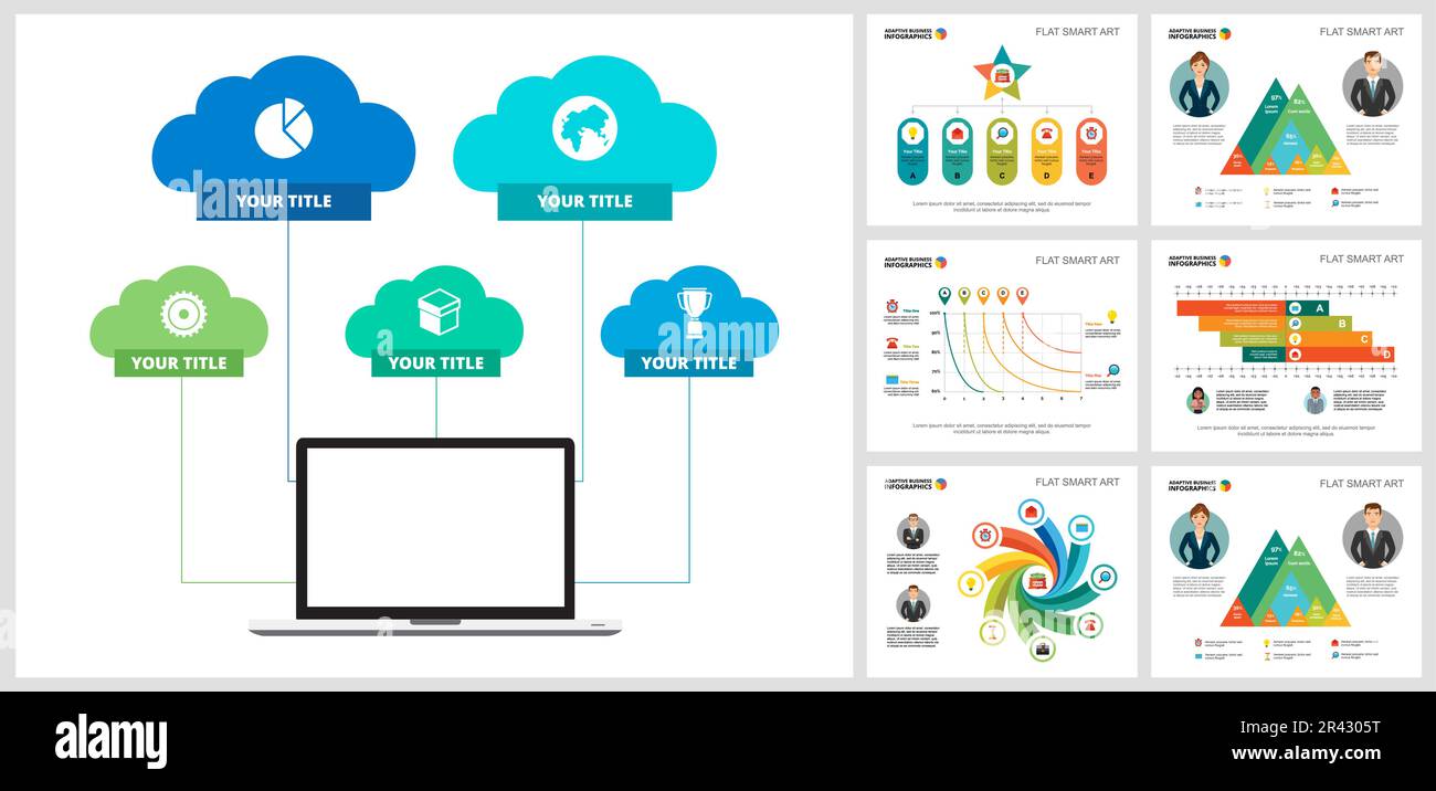 Colorful finance and analysis concept infographic charts set Stock ...