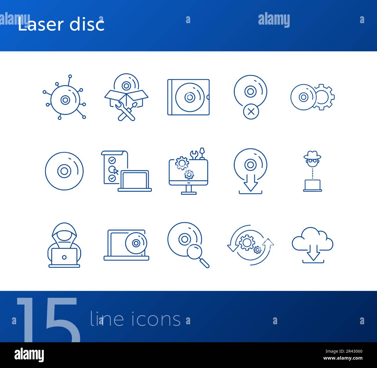 Laser disc icons Stock Vector Image & Art - Alamy