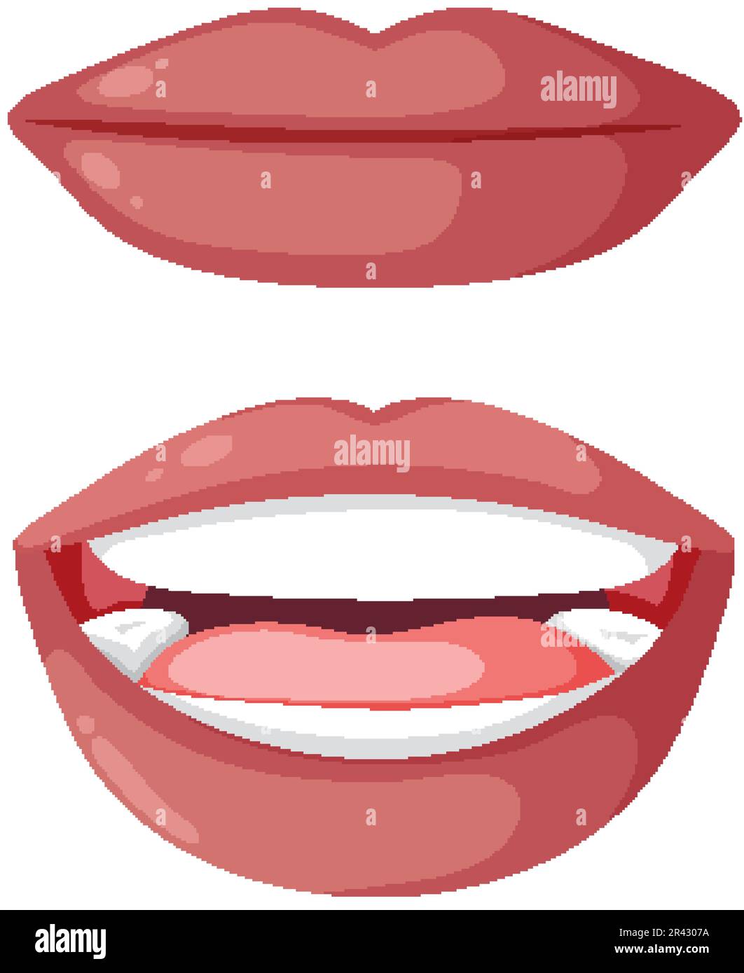 Close up human lips illustration Stock Vector Image & Art - Alamy