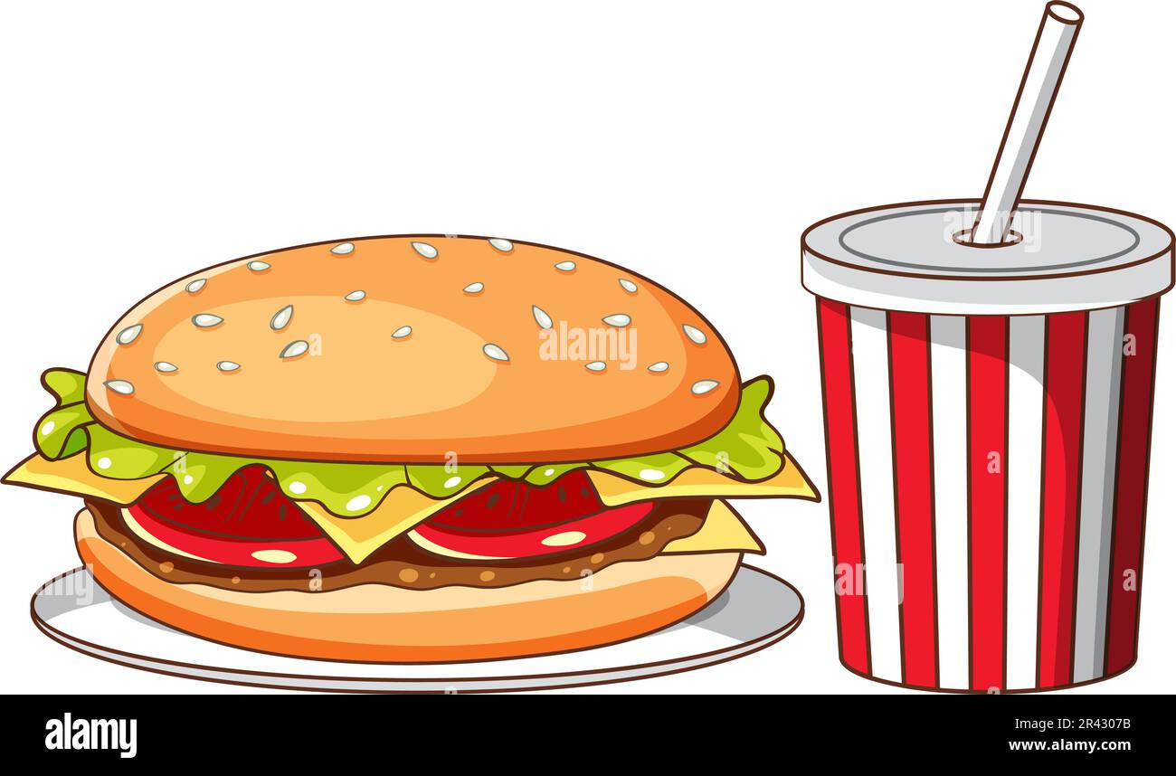 Isolated junk food set illustration Stock Vector Image & Art - Alamy