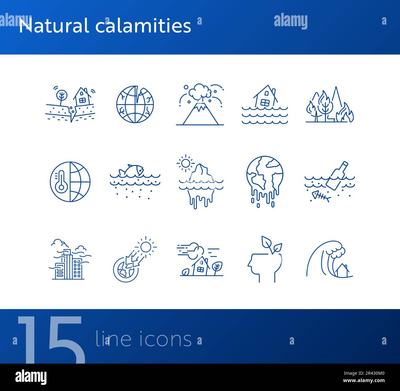 Natural calamities icons Stock Vector Image & Art - Alamy