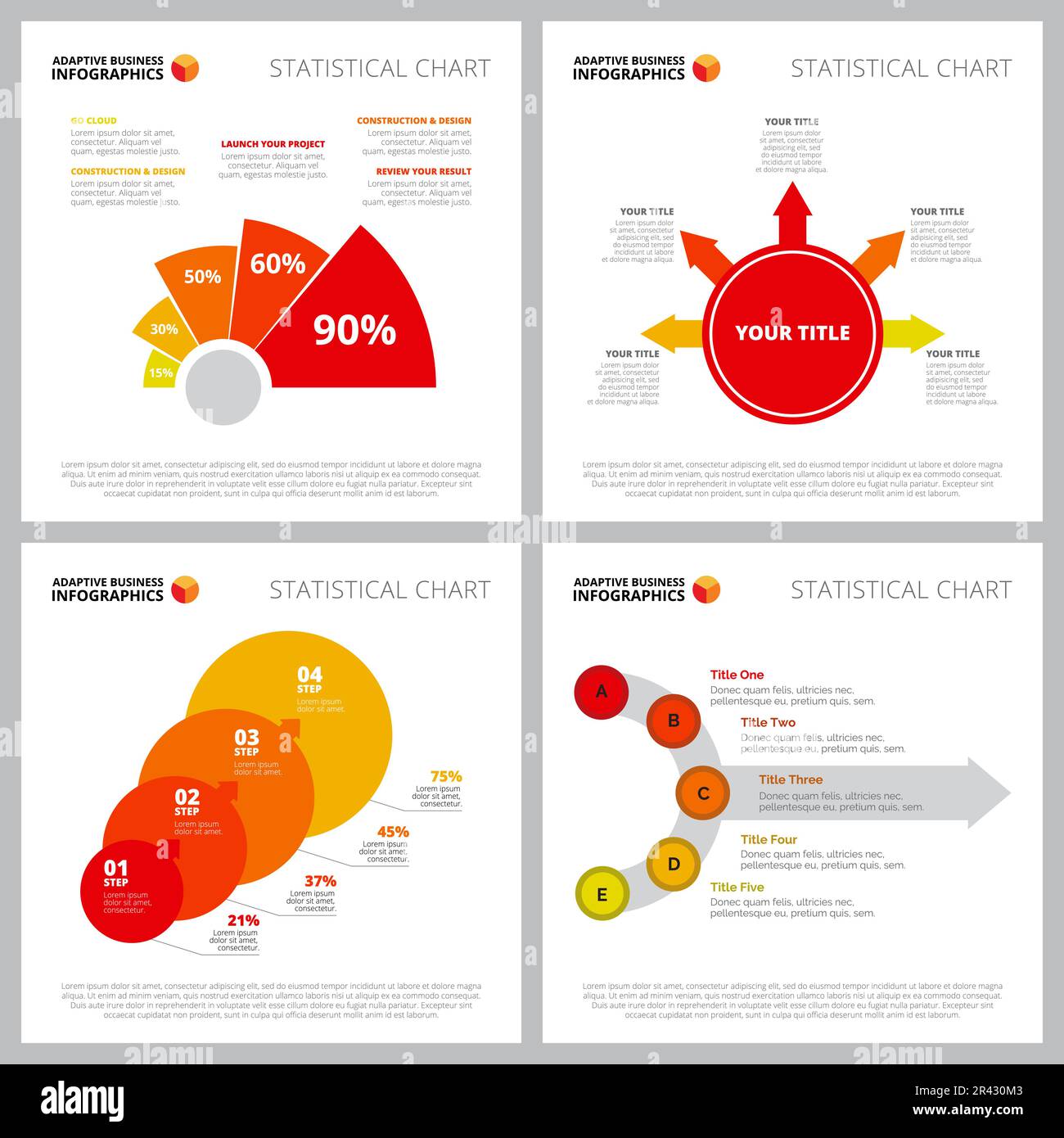 Multicoloured infographic composition set Stock Vector Image & Art - Alamy