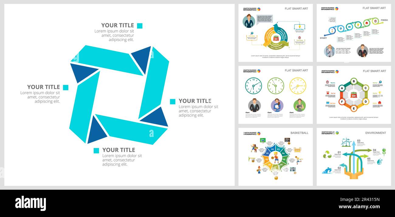 Colorful basketball and ecology concept infographic charts set Stock ...