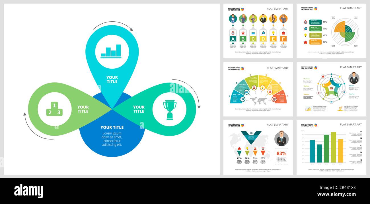 Colorful statistics and logistics infographic charts set Stock Vector ...