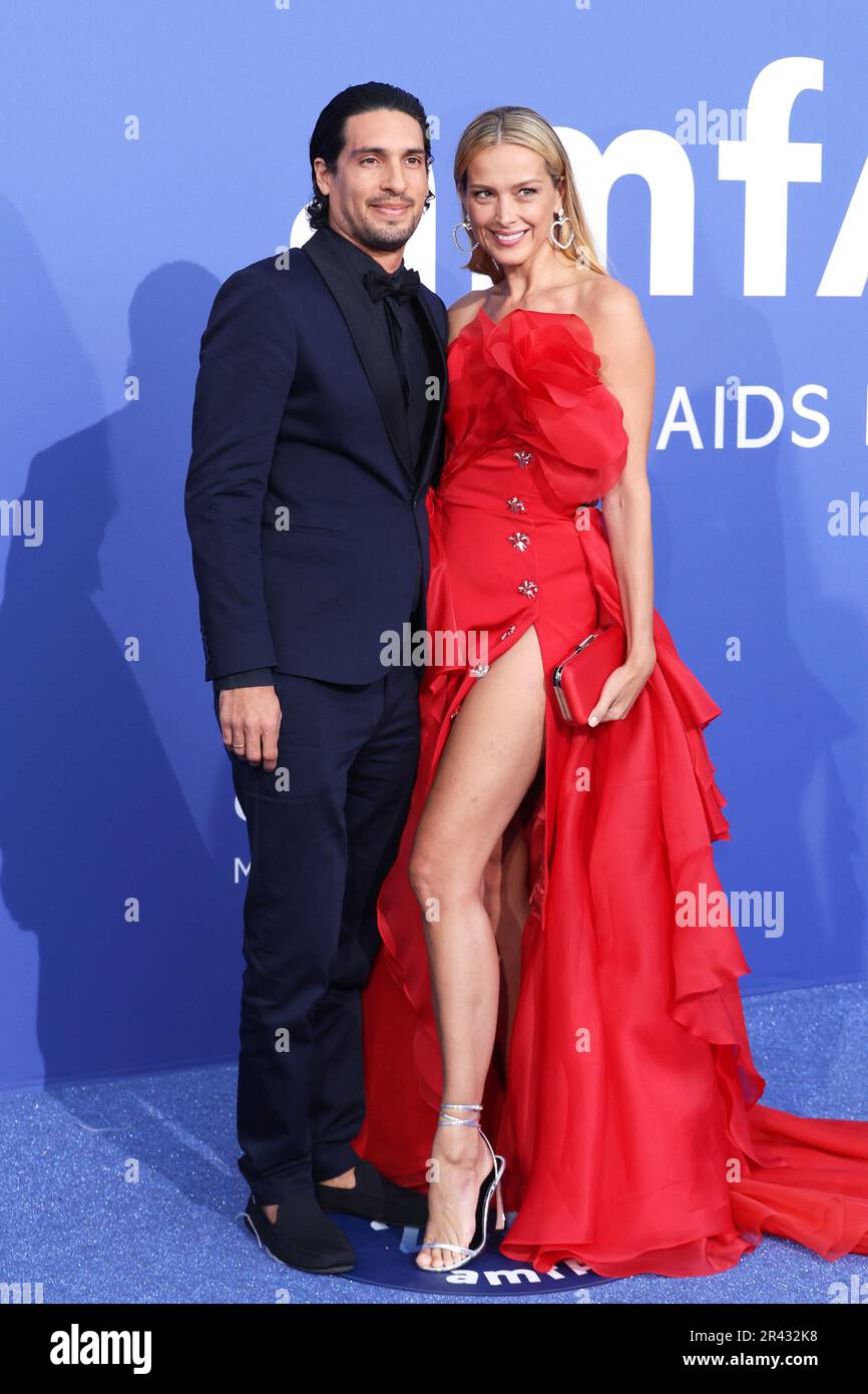 Cannes, Fra. 23rd May, 2023. Benjamin Larretche and Petra Nemcova ...