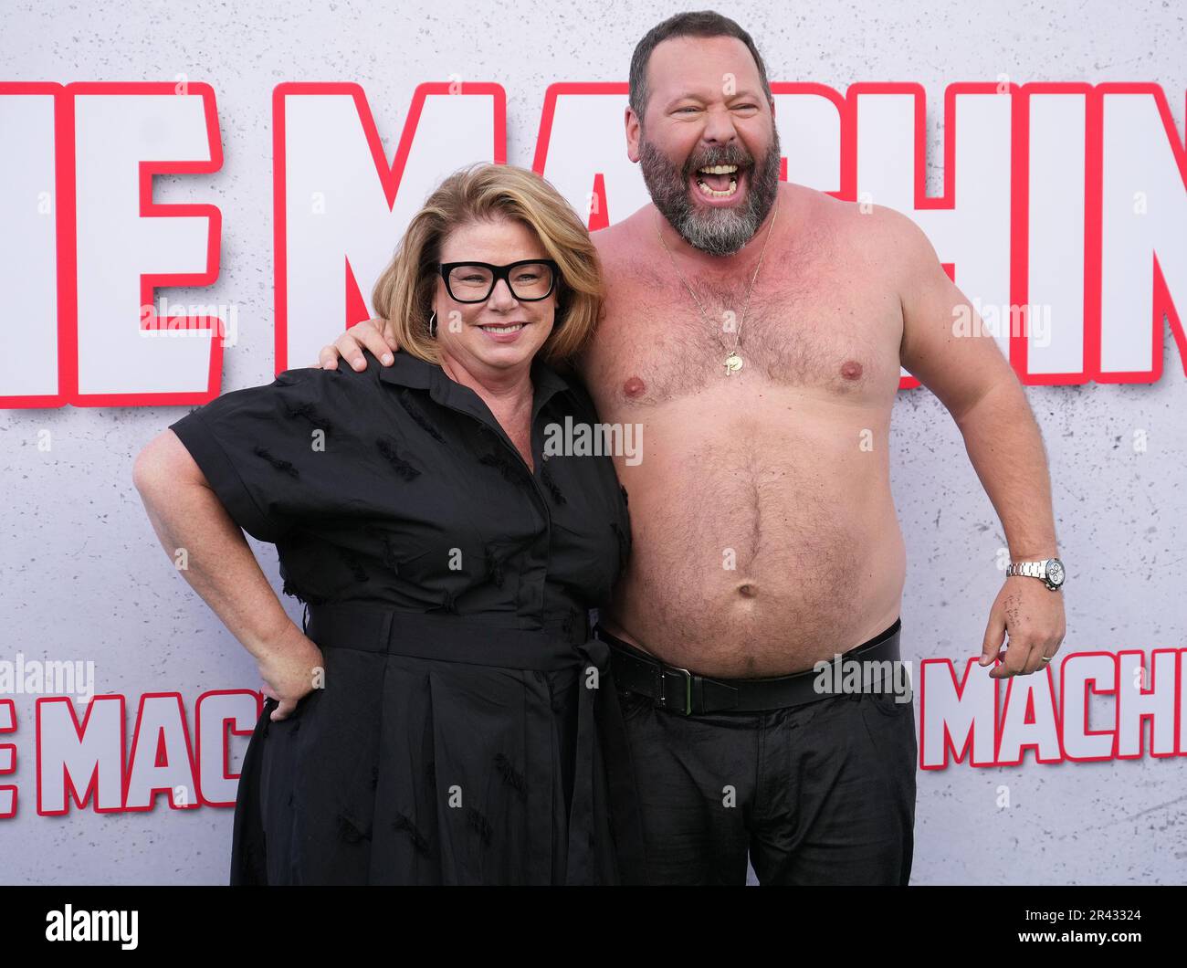 Los Angeles, USA. 25th May, 2023. (L-R) Judi Marmel and Bert Kreischer ...