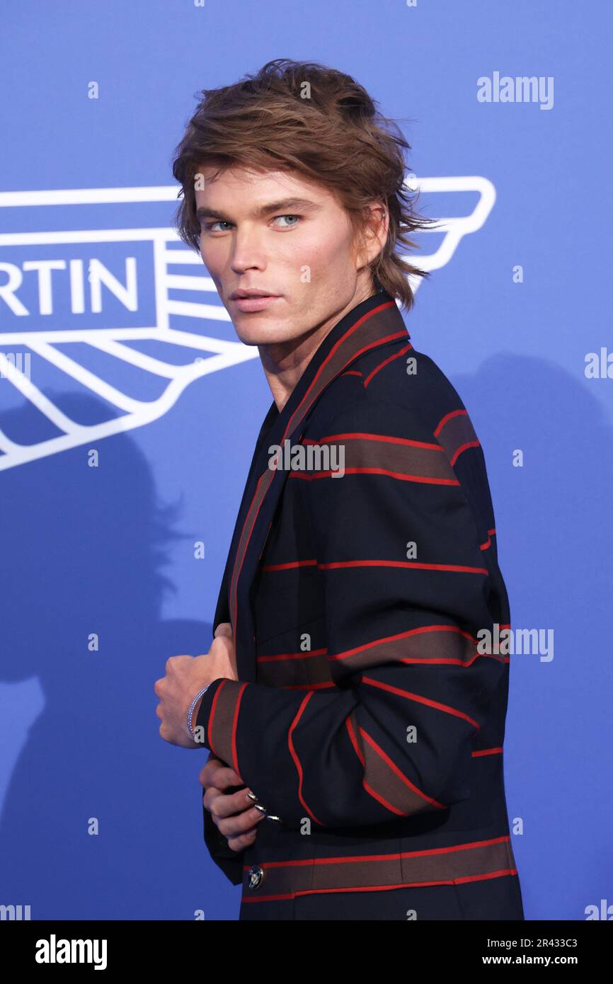 Cannes, Fra. 23rd May, 2023. Jordan Barrett attends the amfAR Cinema ...
