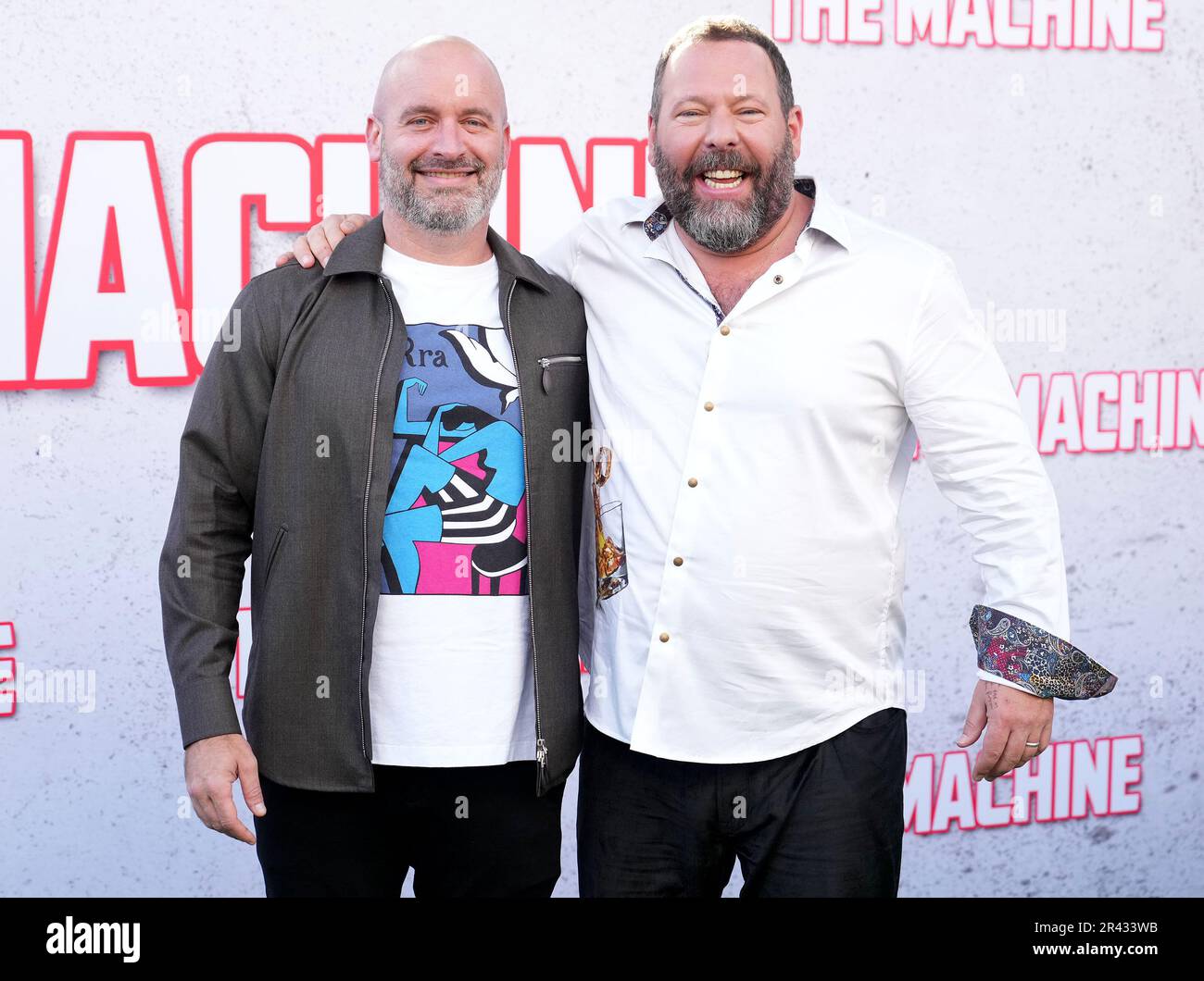 Los Angeles, USA. 25th May, 2023. (L-R) Tom Segura and Bert Kreischer arrives at the Sony ...