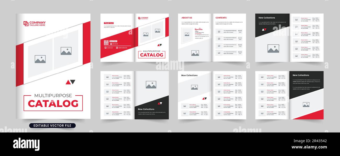 Multipurpose product catalog and business promotional magazine template ...