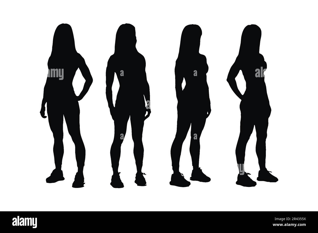 Silhouette bodybuilder Stock Vector Images - Alamy