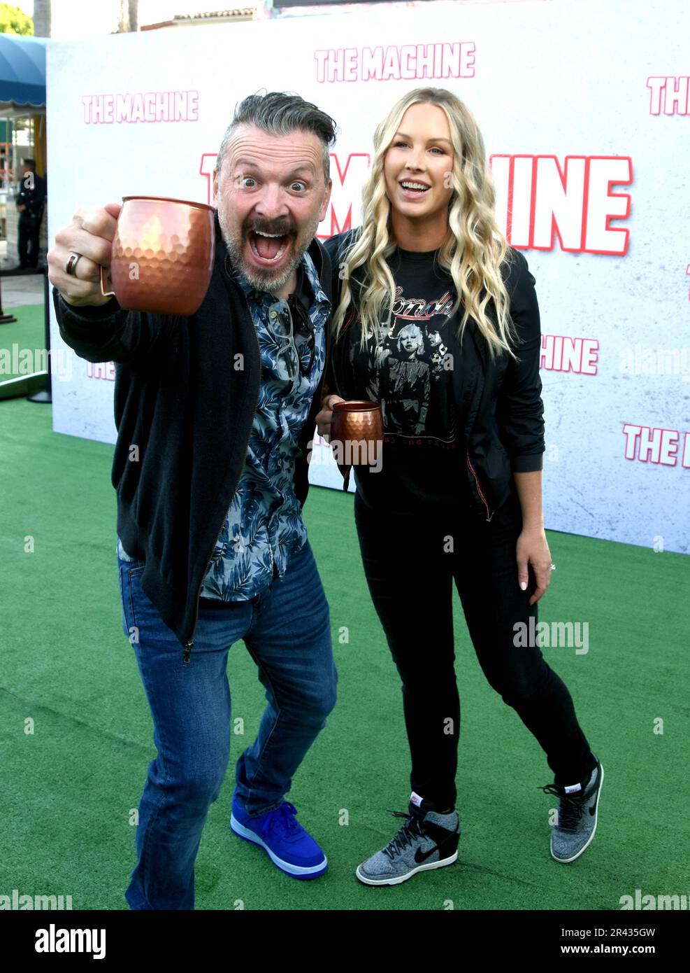 Los Angeles, California. 25th May 2023 Comedian Zane Lamprey and wife ...