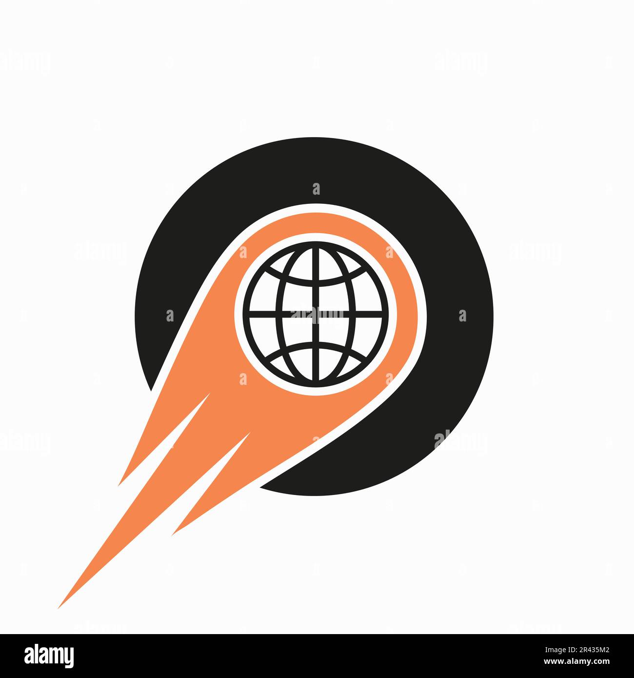 Letter O Logo Concept With Global World Icon Vector Template Stock ...
