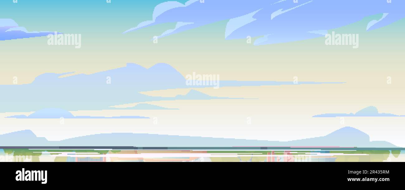 Sky or heaven and water surface background, nature landscape with soft ...